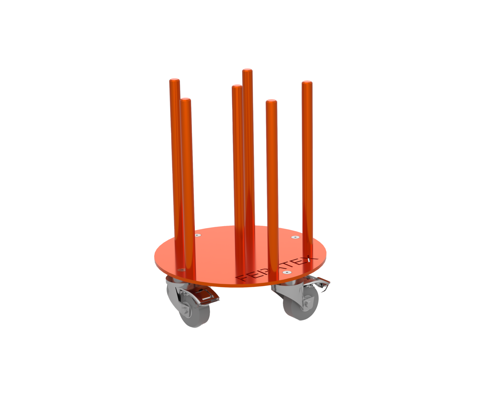 Spin Rack Plate 40cm (6 pin holes)